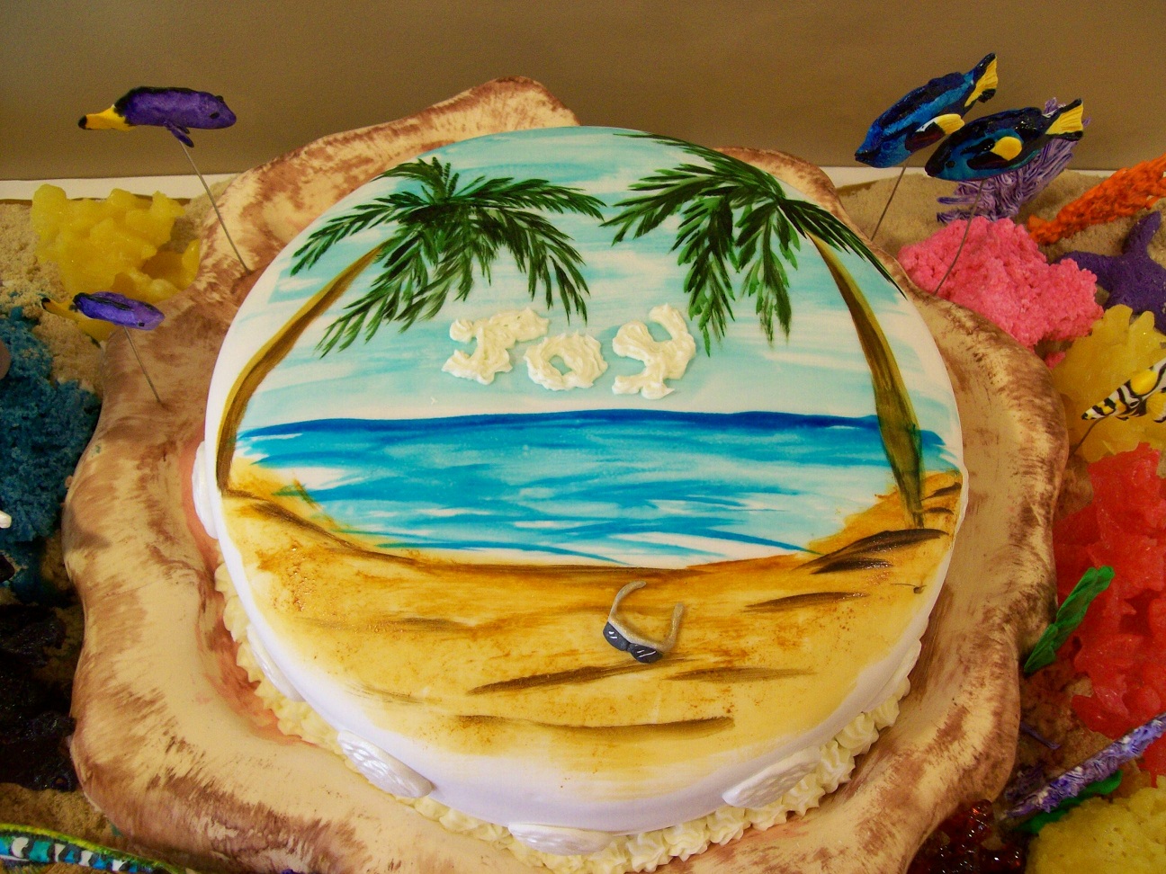 Maysie Mae's Signature Cake Design: Tropical Reef Cake