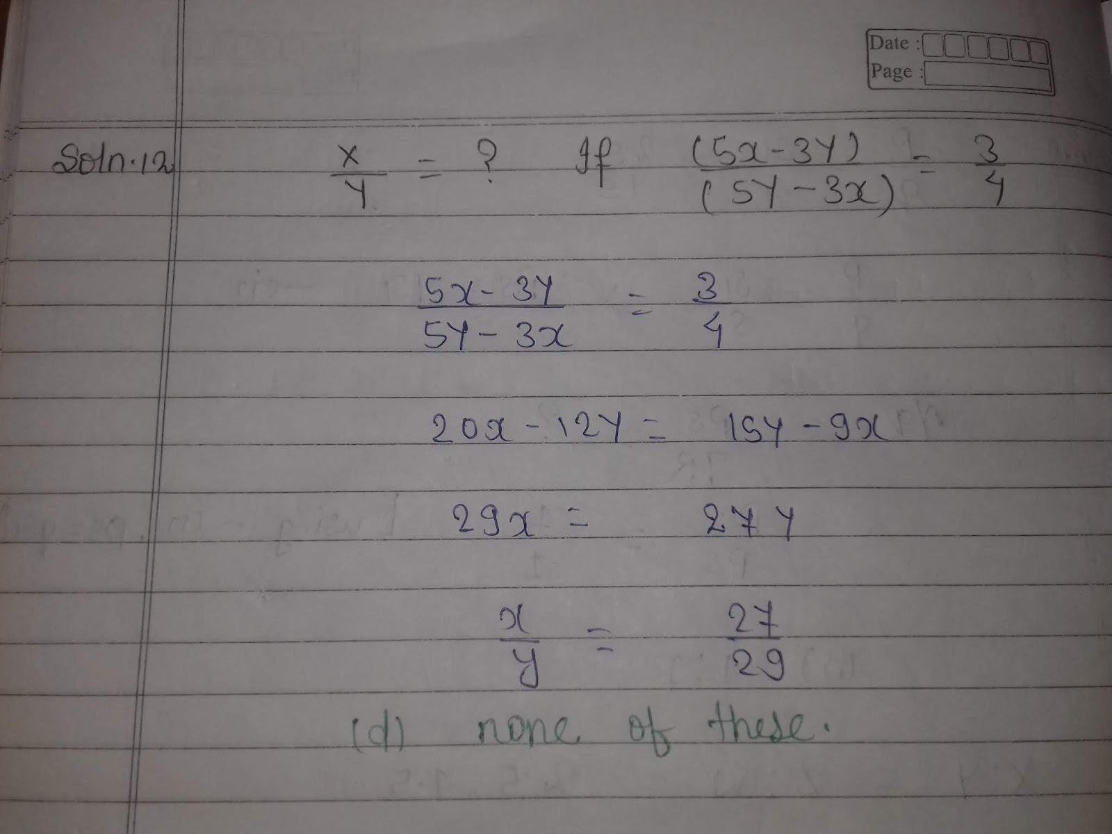 CA FOUNDATION : MATH NOTES: May 2019