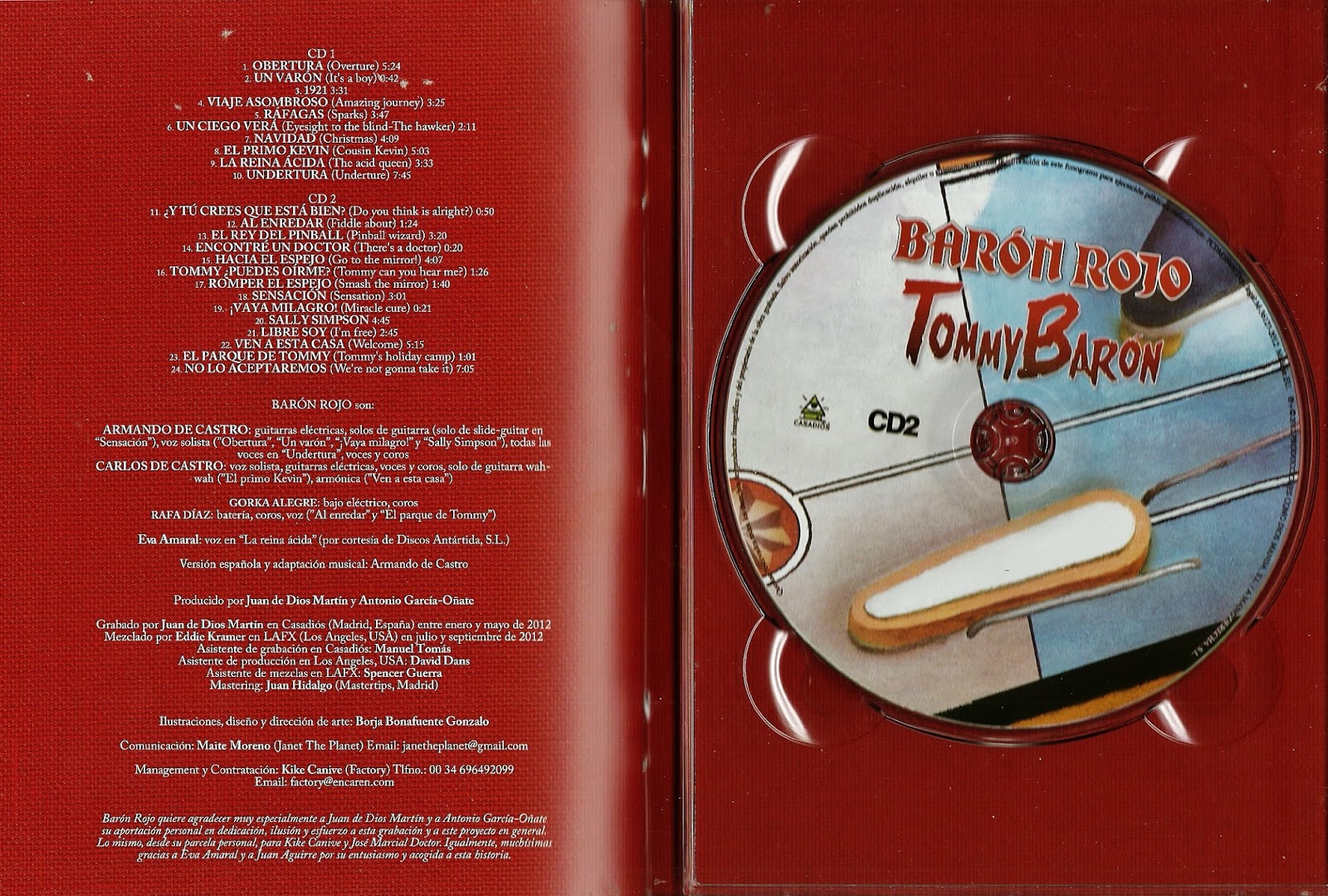 ZEPPELIN ROCK: Crítica de "Tommy Barón" (Barón Rojo, 2013)