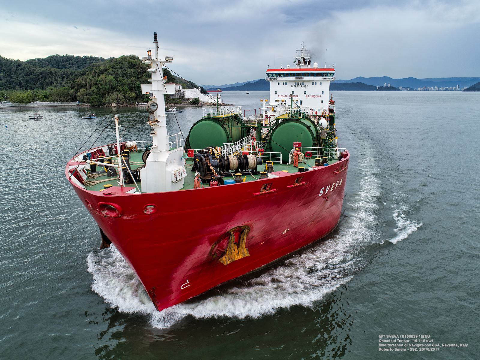 Santos Shiplovers: M/T Sveva / IBEU, Inbound Barnabé Island Terminal ...