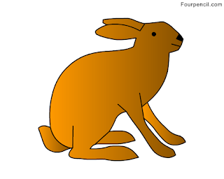 FourPencil: How to draw a Hare for kids - step by step