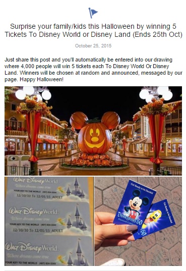 Free Disney World Tickets? Nah, it's another Facebook scam | Security ...