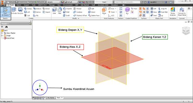 ASY MECHANICAL: Pengenalan 2 Dimensi Sket AUTODESK INVENTOR 2016