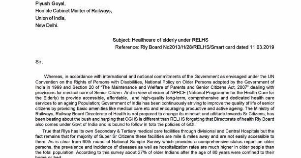 Healthcare of elderly under RELHS