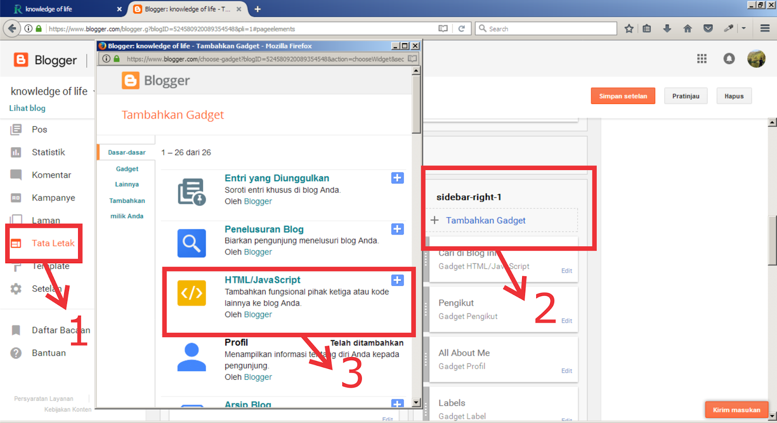 Cara Membuat Search Bar atau Kotak Pencarian di Blogger