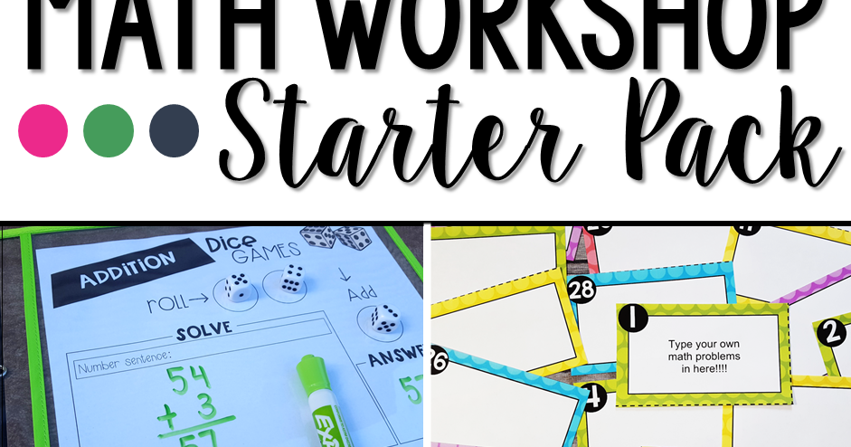 Math Workshop Starter Pack | Sara J Creations