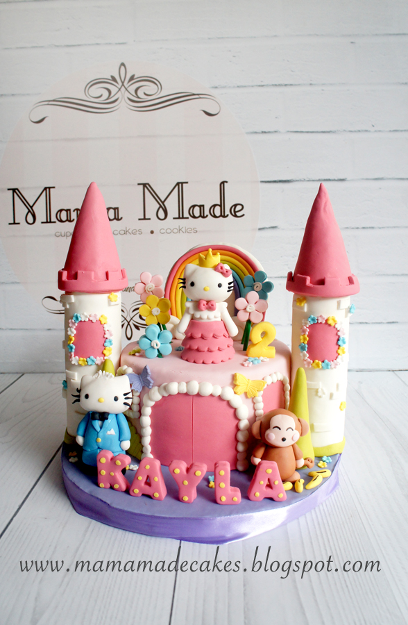 Hello Kitty Castle Cakes