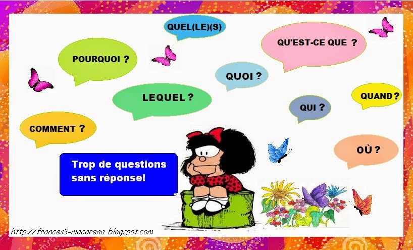 BLOG DE FRANCÉS DE LA E.S.O. (A1): Les mots interrogatifs