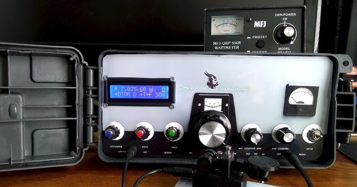 AE5X: Faux 1950's QCX transceiver de W8YKG