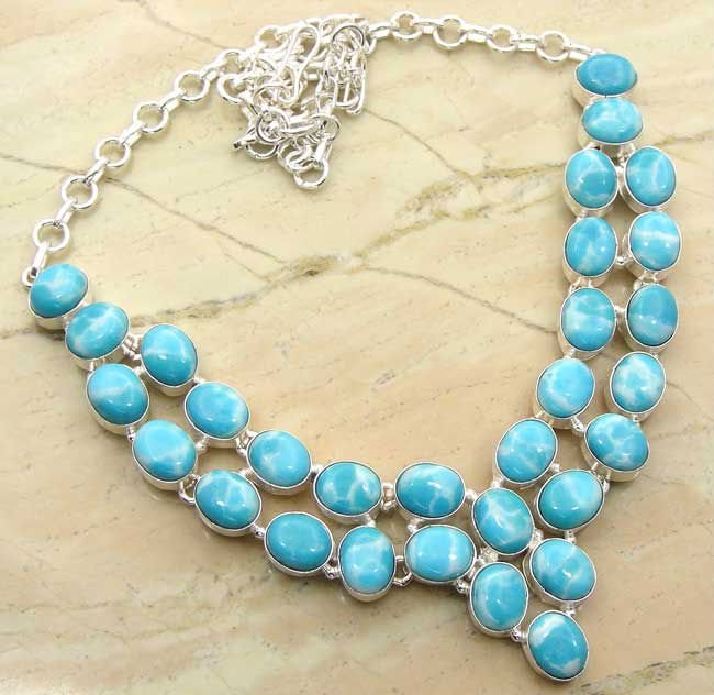 Silver n Stones: Beautiful Blue Stone Necklace