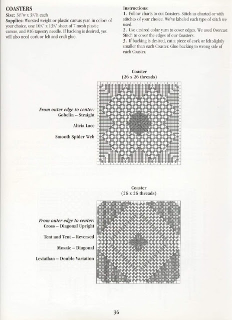 Plastic Canvas Stitch Pattern Dictionary | Wen's Notes