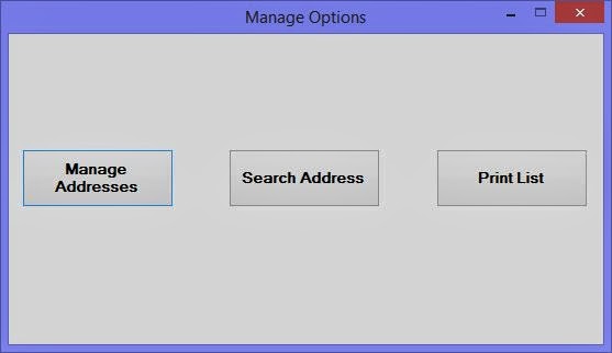 Address Book Project in Windows Forms with C#