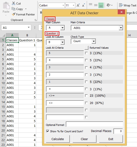 Andrew's Excel Tips: AET Data Checker - New Features