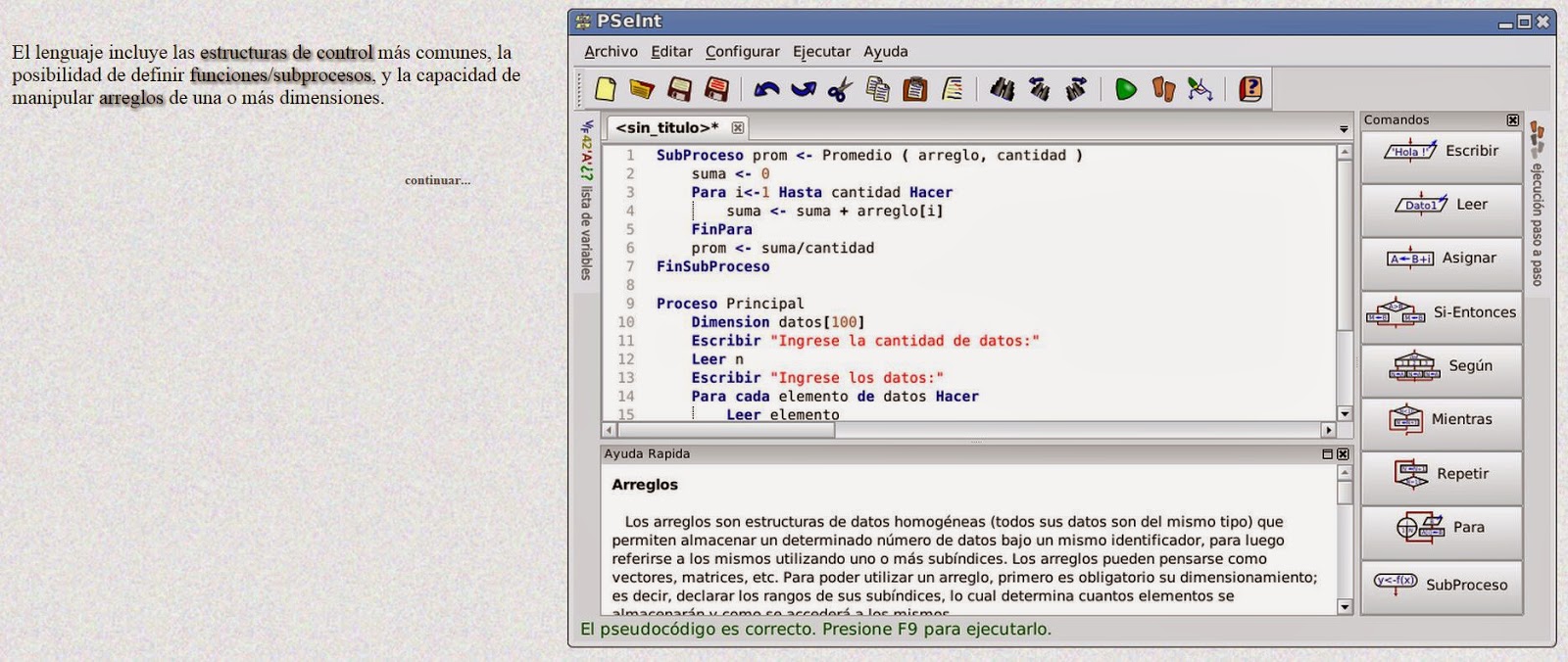 Aprendiendo C#, Python, C++, A.I, BASIC...: PSe Int