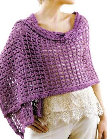 Pink Rose Crochês: Xale_Crochet Shawl