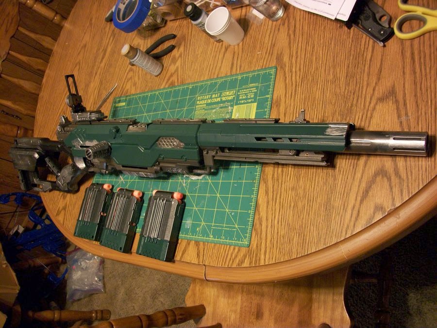 Rayguns and Space Suits: Lasgun out of a Nerf Longstrike = awesome