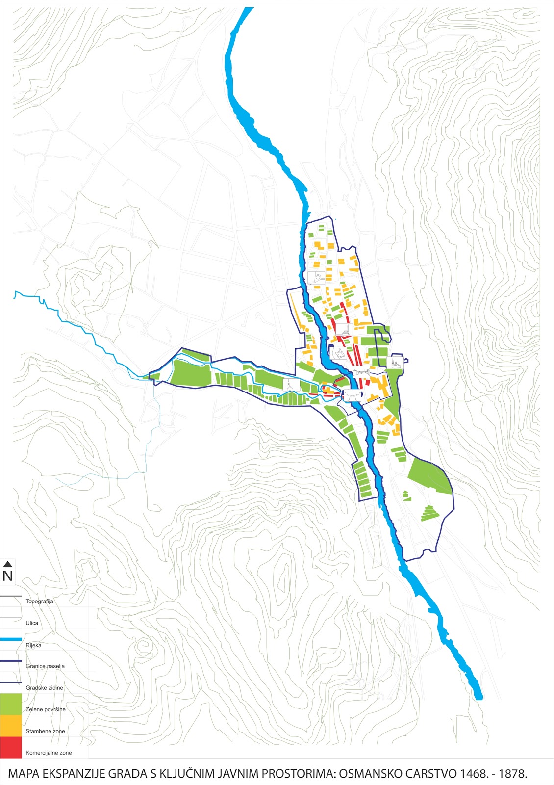 (RE)COLLECTING MOSTAR - MAPE: Mape ekspanzije grada Mostara