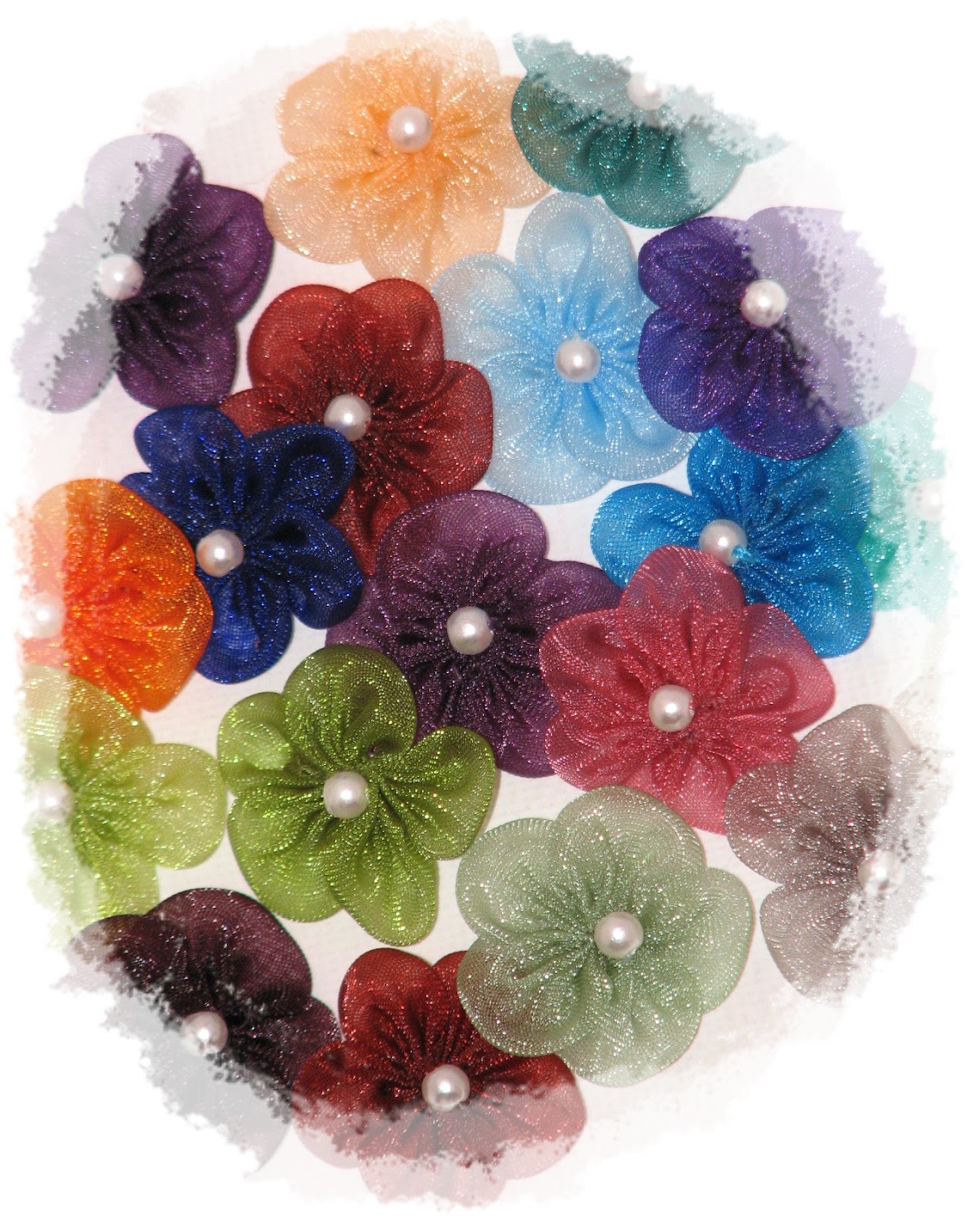 Crafty Capers: Beautiful organza flowers