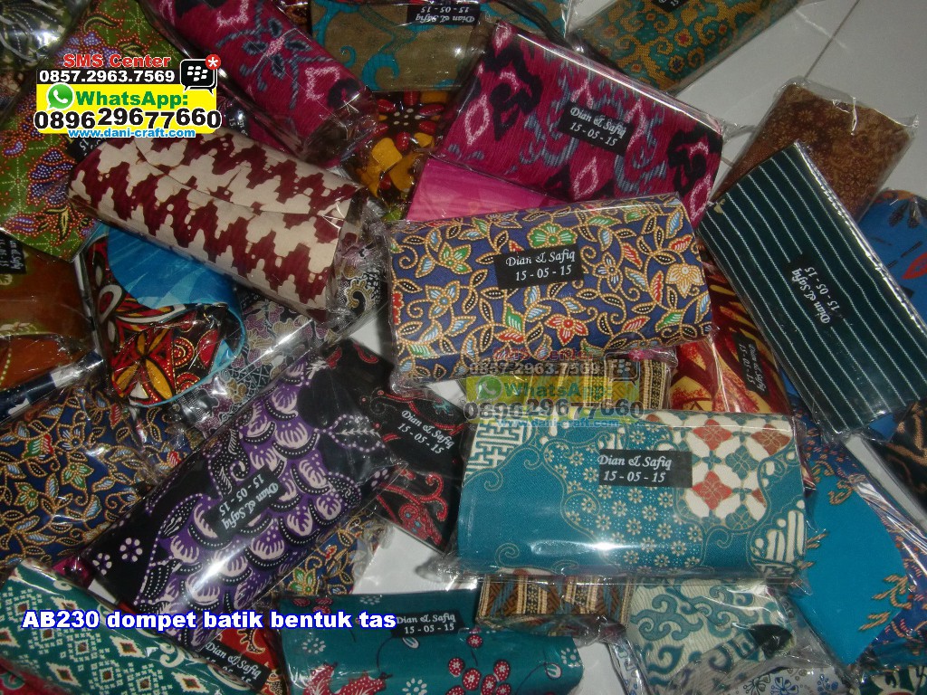 Dompet Batik Bentuk Tas | Souvenir Pernikahan
