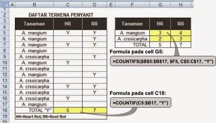 MICROSOFT EXCEL: FUNGSI COUNT, COUNTIF, DAN COUNTIFS PADA EXCEL Fungsi ...