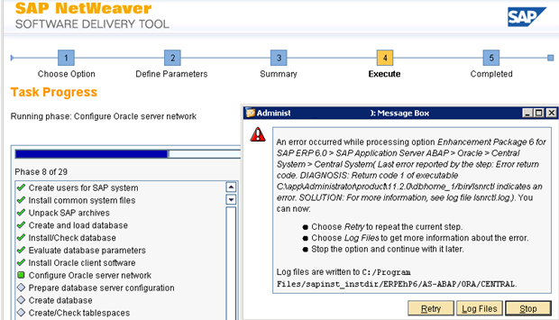Oracle Listener Can Not Start Tns 12541 Tnsno Listener Sap Netweaver Professional