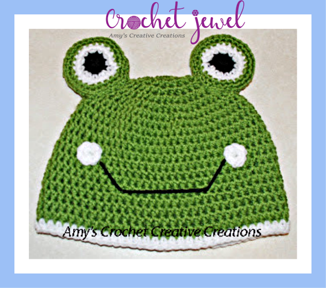 Amy's Crochet Creative Creations: Crochet Frog Hat Pattern