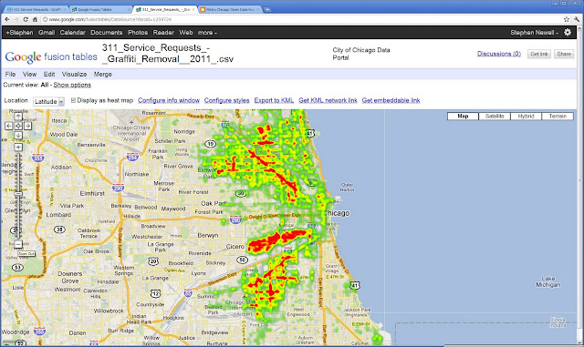 Metro Chicago Open Data Examples: Example #3 - Export data and create ...