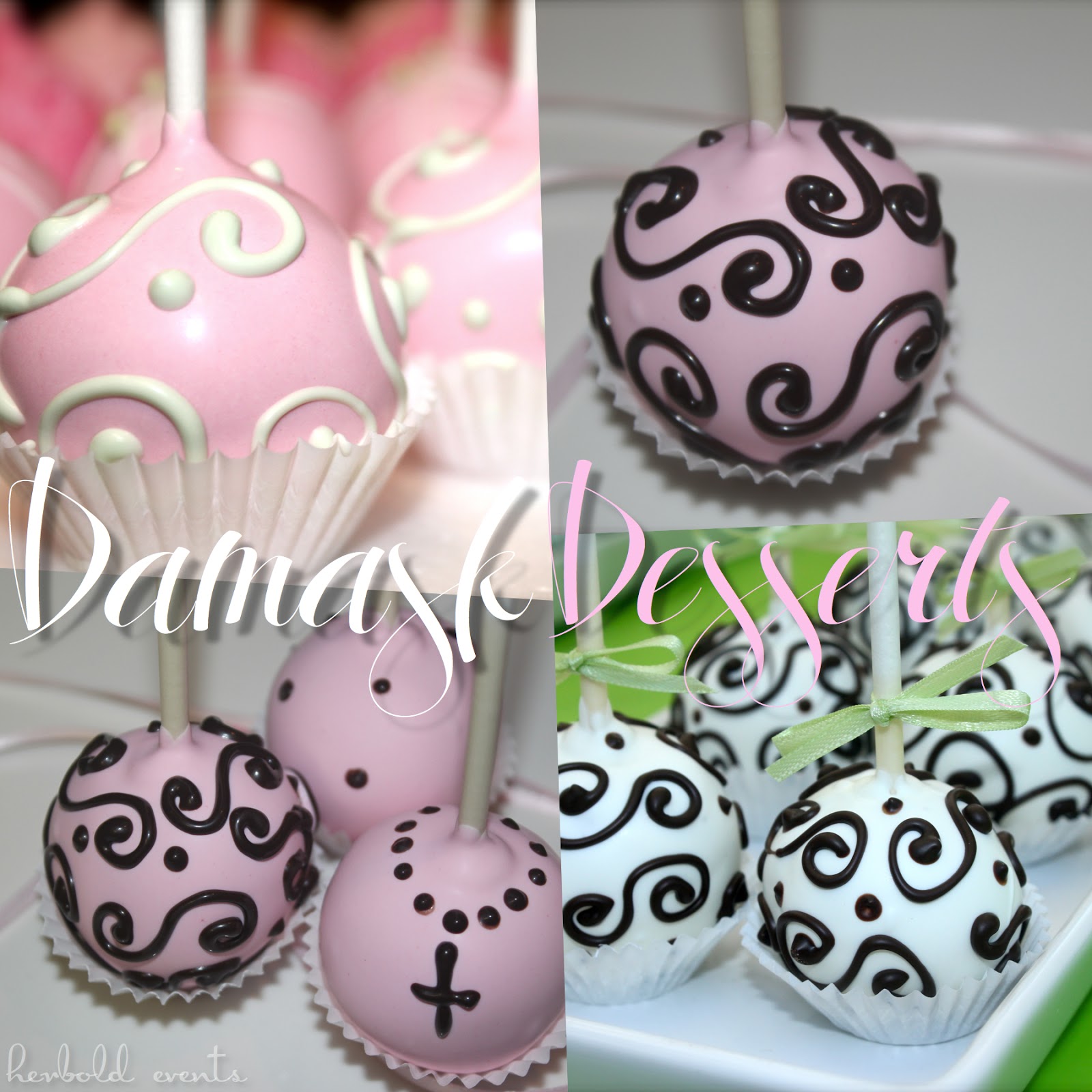 Her.BOLD.Events: {A Timeless Favorite} Elegant & Edible Damask Desserts