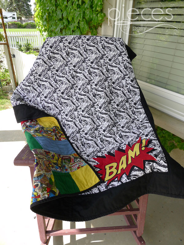 Pieces by Polly: Super Hero Quilt (with the Avengers and Superman)