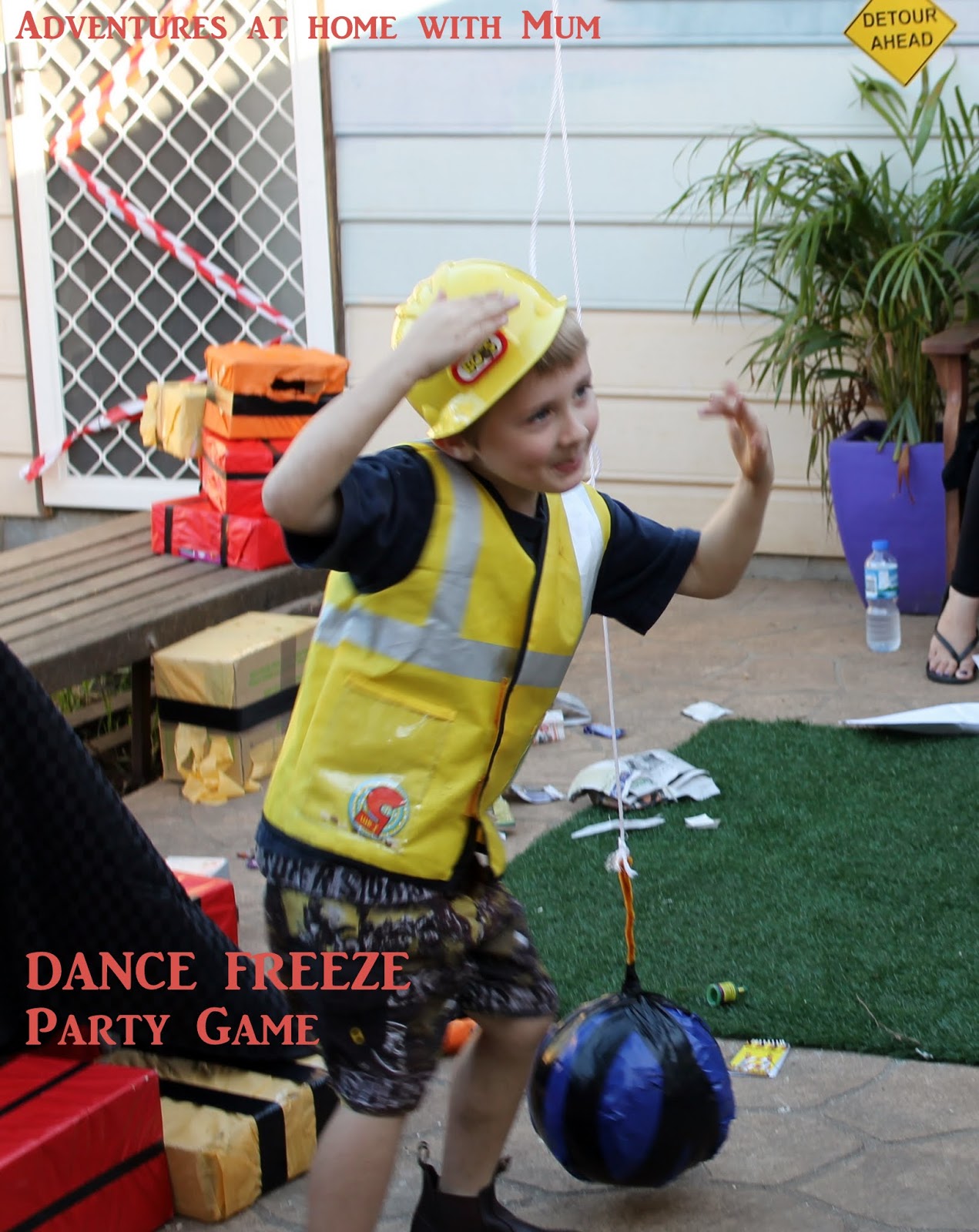 Adventures at home with Mum: Construction Theme Party Games