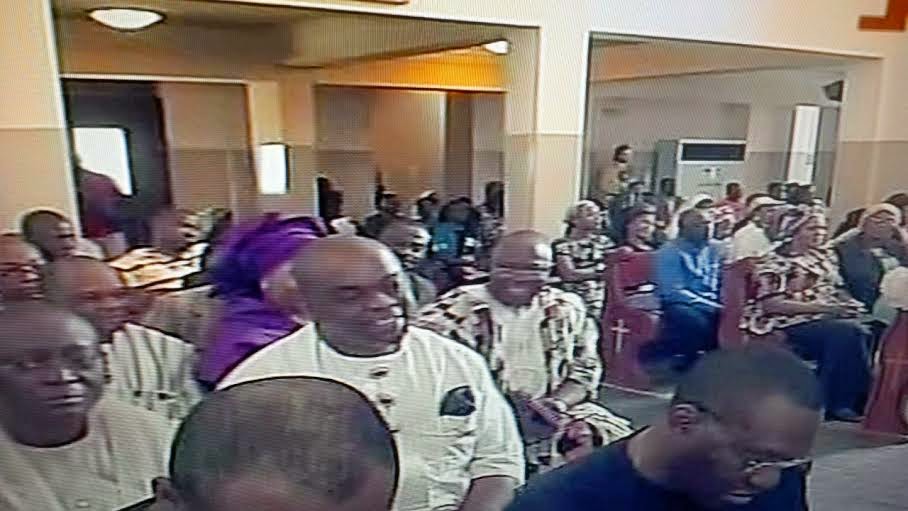 Photos: GEJ leads other dignitaries to late Prof. Akunyili's Requiem Mass