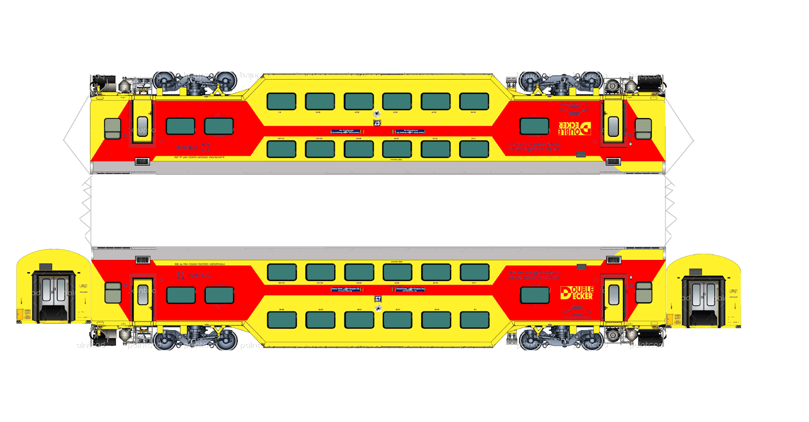 Indian railways paper model