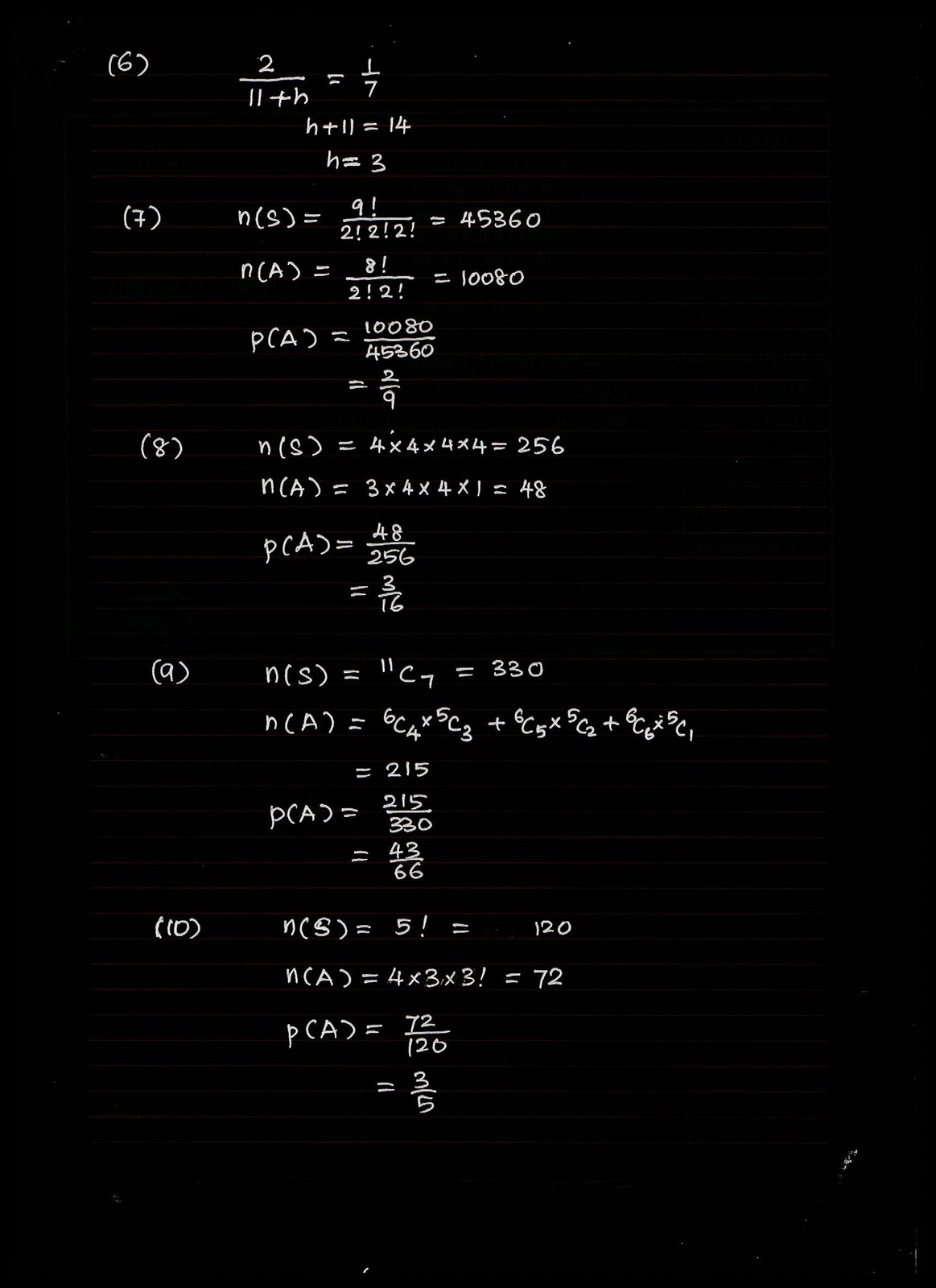 Stpm Mathematics T: PROBABILITY