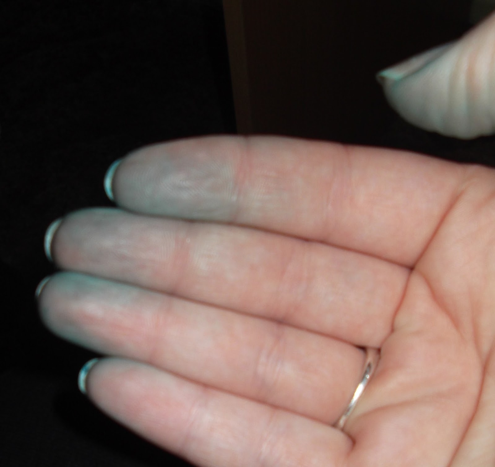 Obsessed With All Things Shiny: What to do when you get smurf hands?!?!?!?