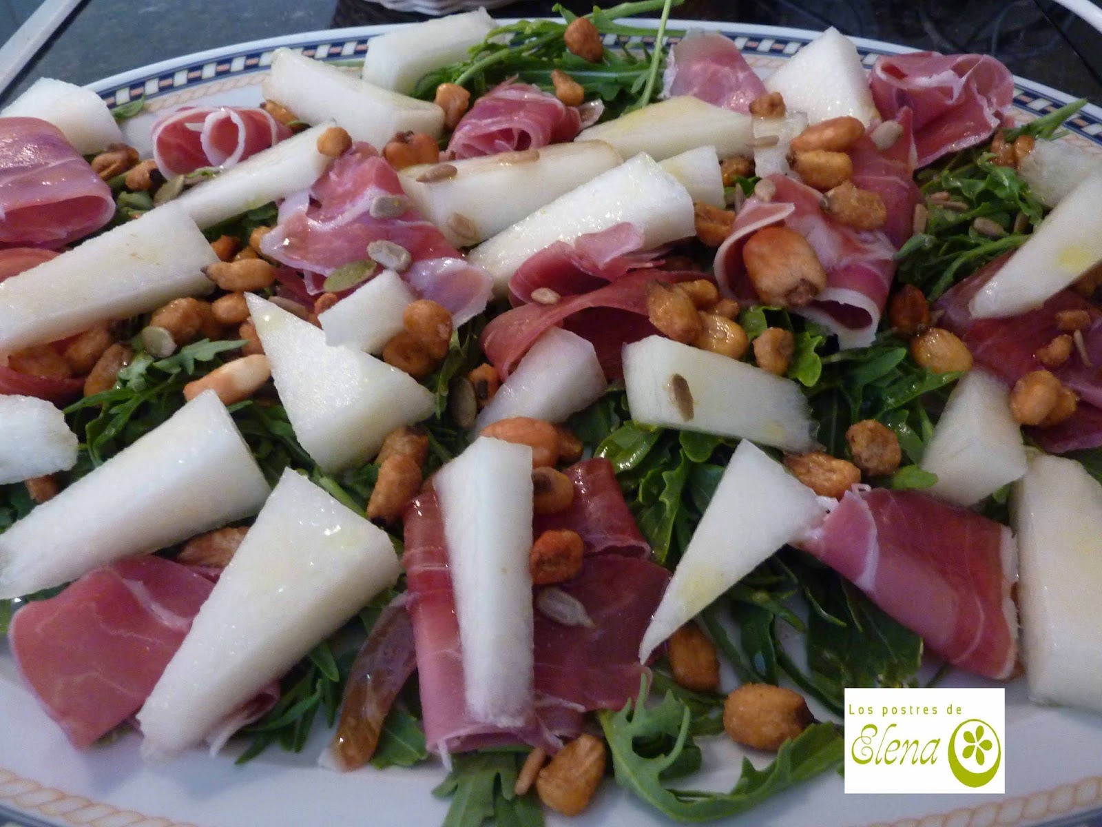 Los Postres de Elena: Ensalada de melón con jamón