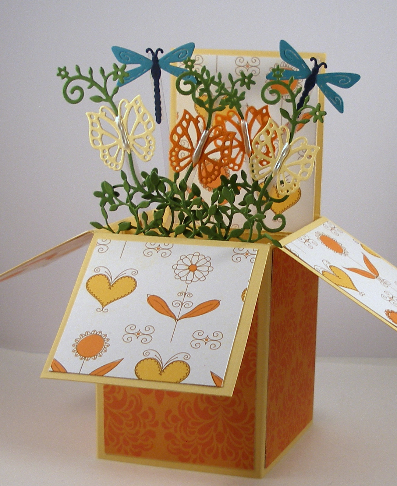 CottageCutz: Butterfly Pop-Up Box Card