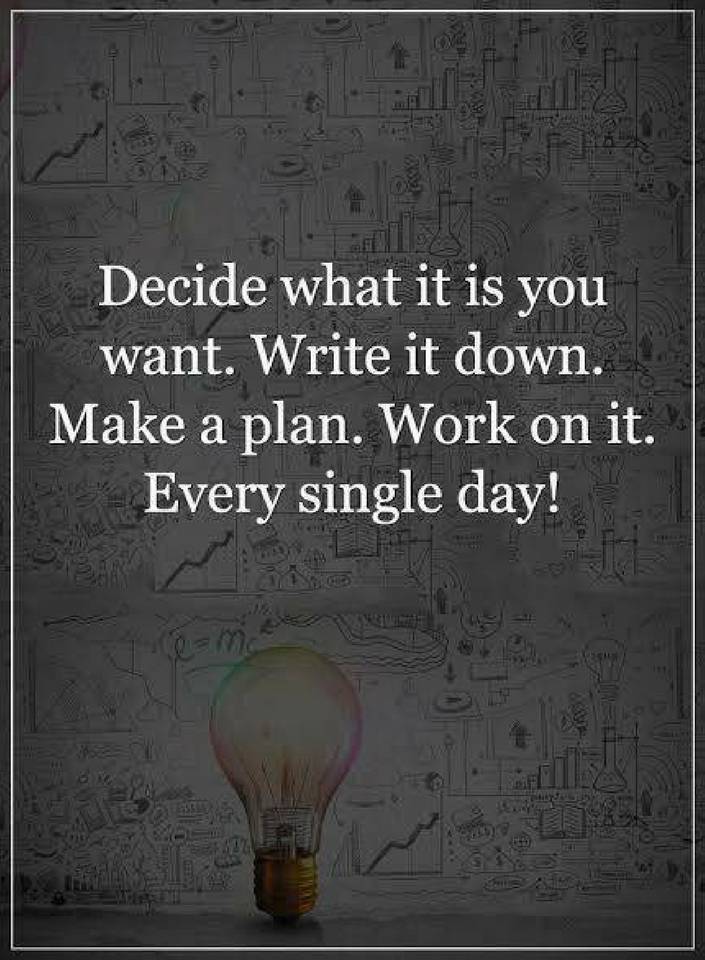 Quotes decide what it is you want. Write it down. Make a plan. - Quotes