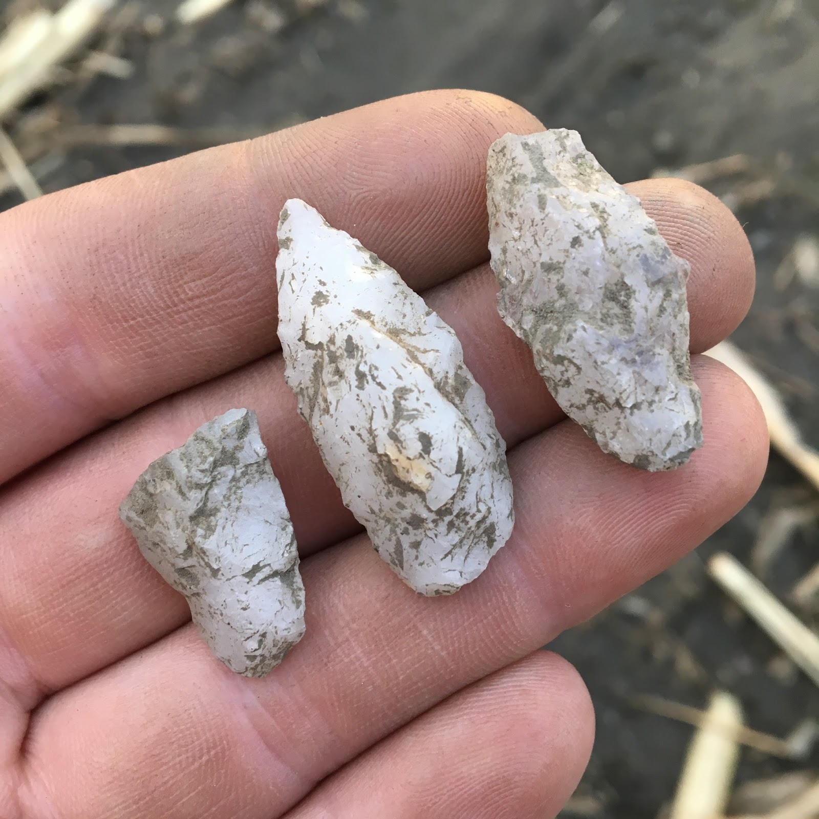 Rock Piles: Quartz arrowhead