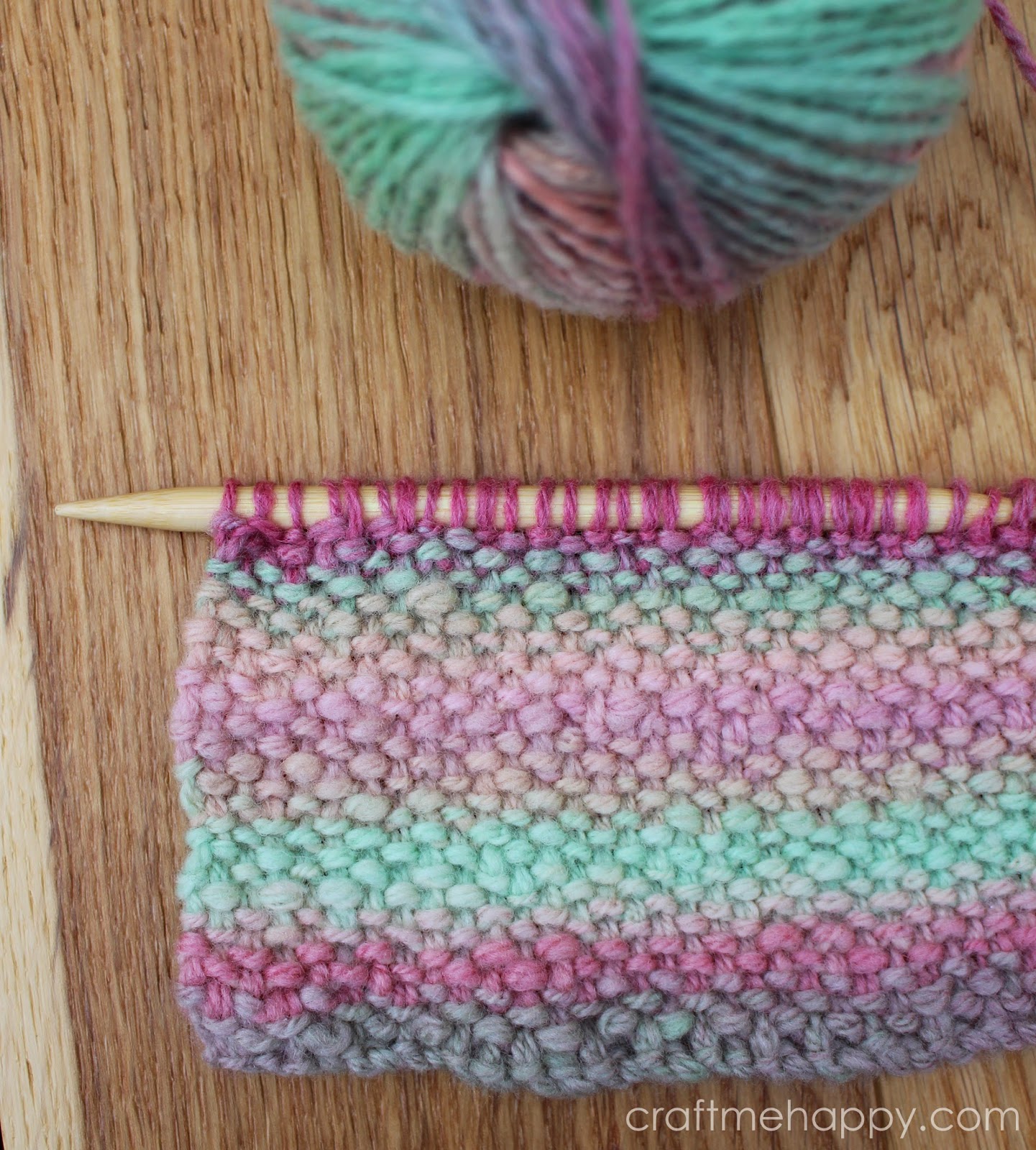 Craft me Happy!: Knitted Bouclé Stitch
