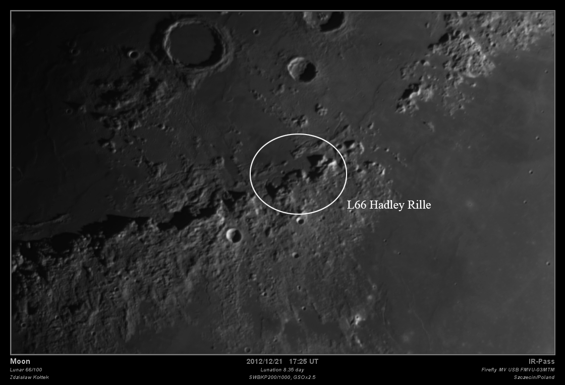Astronomia Amatorska: Lunar 66/100 Hadley Rille