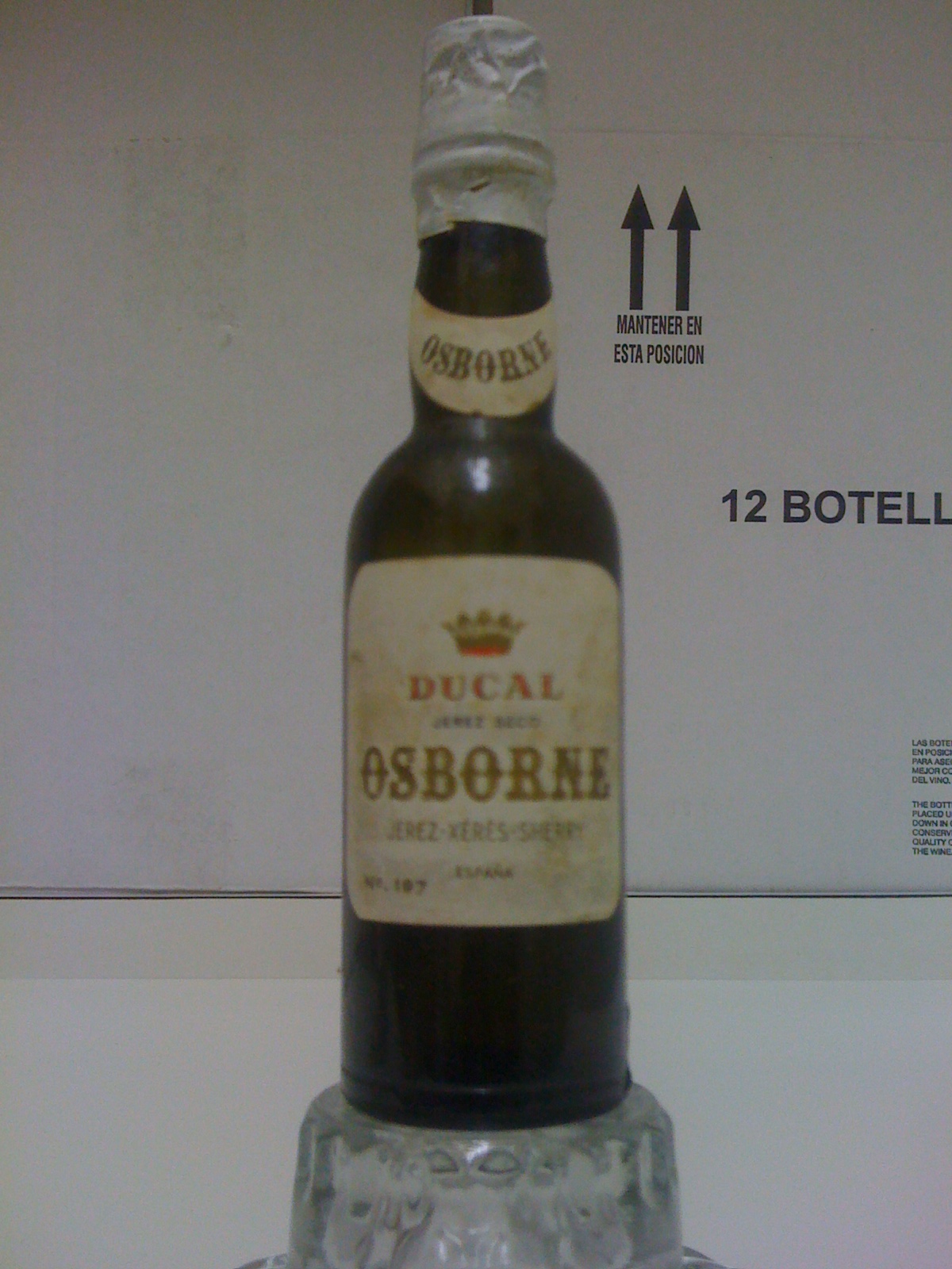 Botellines Juan Rivas: Bodegas Osborne · Jerez Seco Ducal