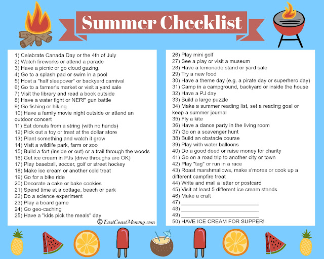 East Coast Mommy: 50 Simple Ways to Make Summer Memorable (and a FREE ...
