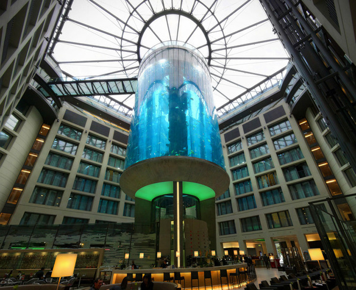Giant Aquarium Sits Inside Hotel Lobby, Blows Minds