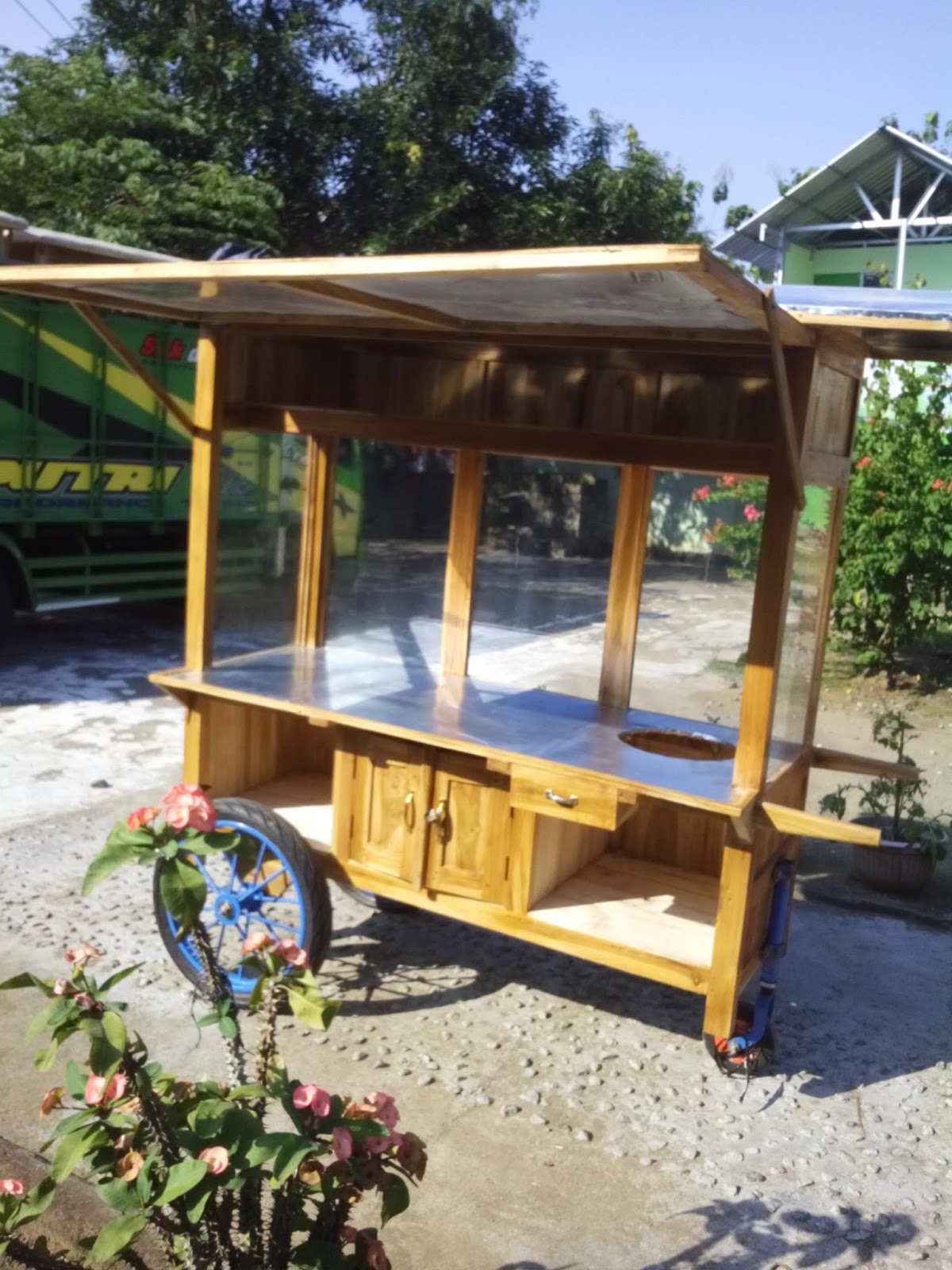 Gerobak roti bakar | Gerobak Angkringan Pandanaran