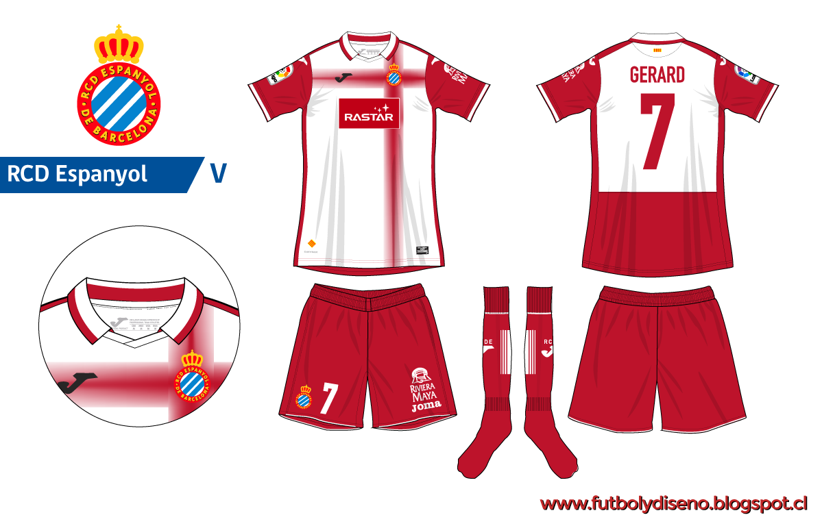 Futbol&Diseño: RCD Espanyol 2016/17 (Home, Away & Third kits)