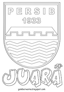 Mewarnai Logo Persib | Belajar Mewarnai Gambar