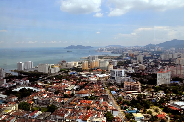 Architecture Lifestyle: Scenic View of Penang Island from Komtar