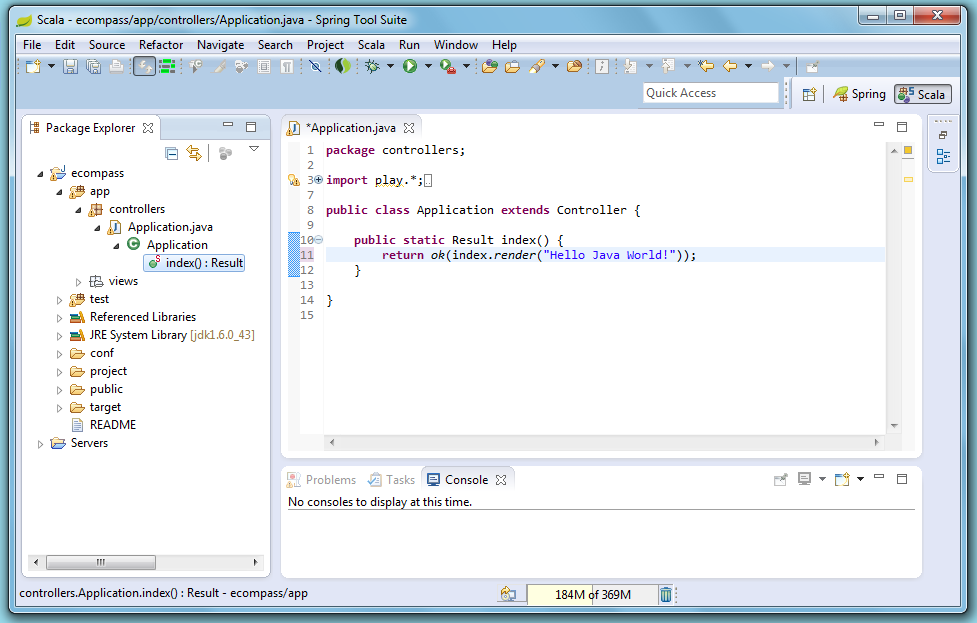 Java workbench: Create Play Framework 2.0 web application in eclipse