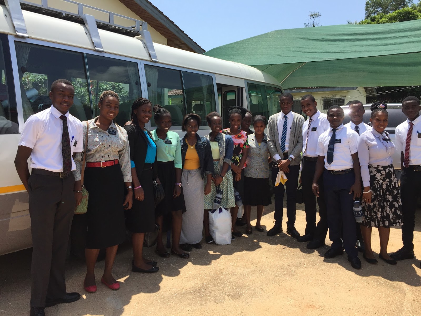 President And Sister Stevenson in Ghana: Tarkwa Ghana District