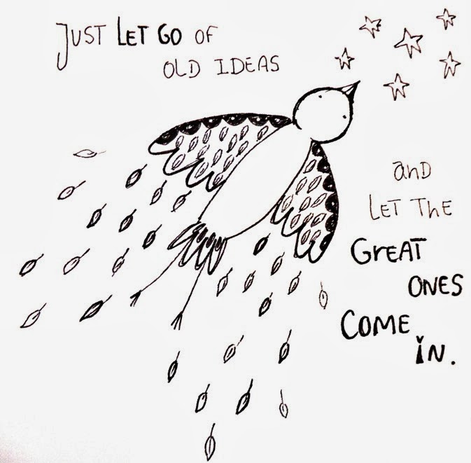 Uplifting Words and Art: Day 14- Let go